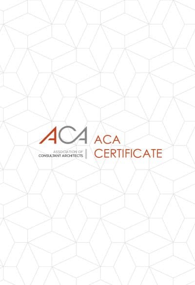 ACA INTERIM CERTIFICATE - Association of Consultant Architects
